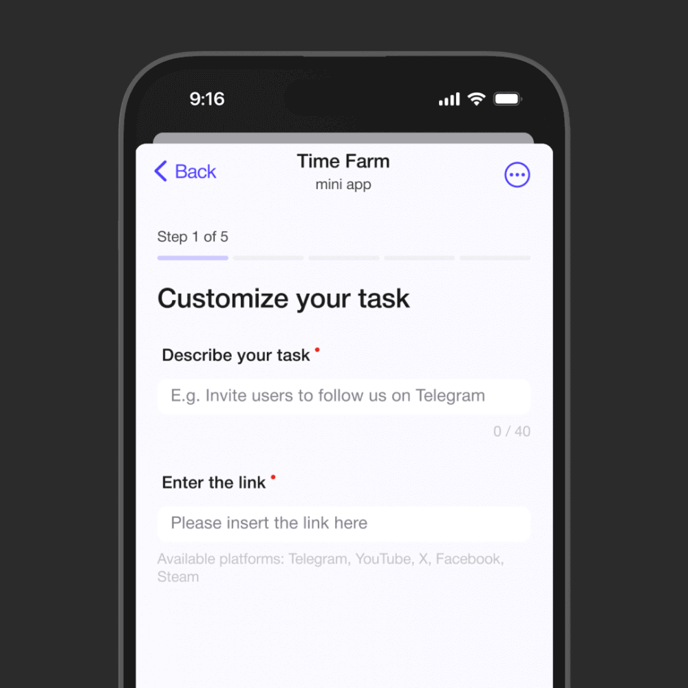 Time Farm app